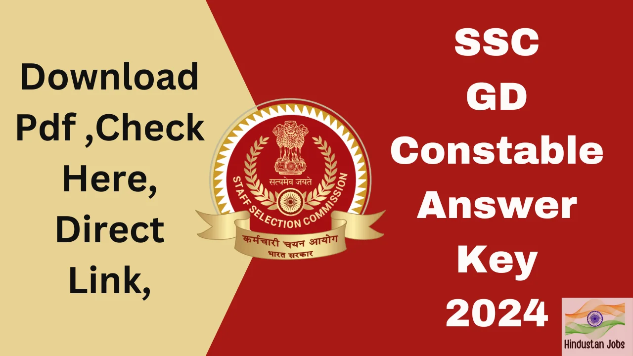 Answer Key HindustanJobs Net